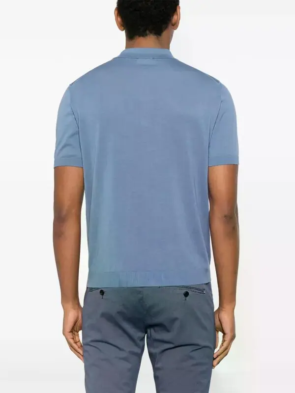 DRUMOHR Cotton Polo Shirt - Blue