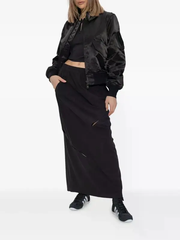 Y3 Satin Zip-up Bomber Jacket