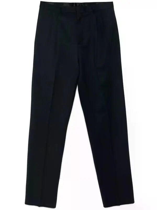 LARDINI Pleated Virgin-wool Trousers