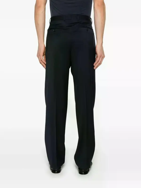 LARDINI Pleated Virgin-wool Trousers