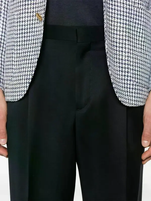 LARDINI Pleated Virgin-wool Trousers