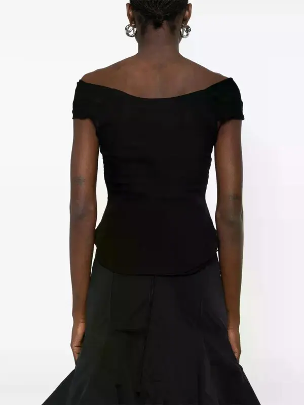 JUDY TURNER Chiffon Top - Black