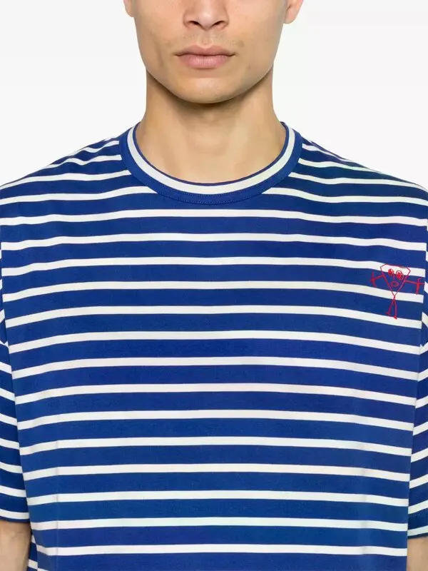 Plan C Striped Short-sleeve T-shirt
