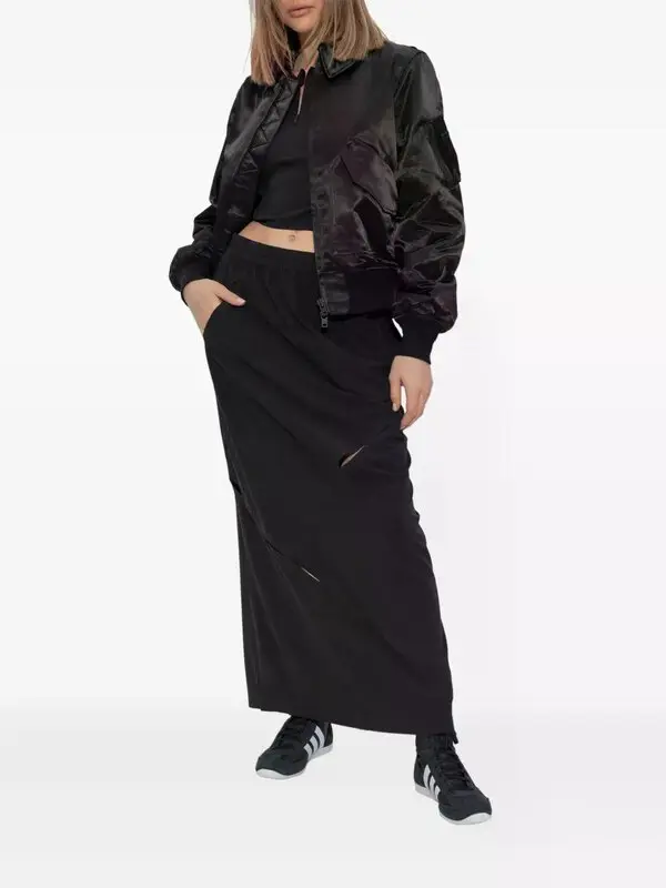Y3 Asymmetric-panel Maxi Skirt