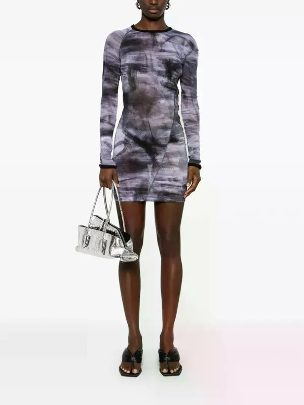 Helmut Lang Scribble Print Dress