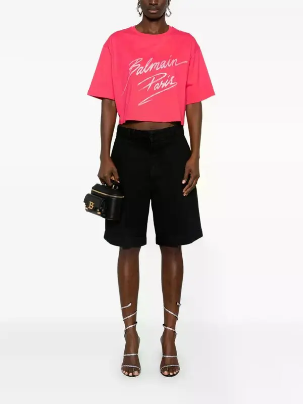 Balmain Cropped T-shirt