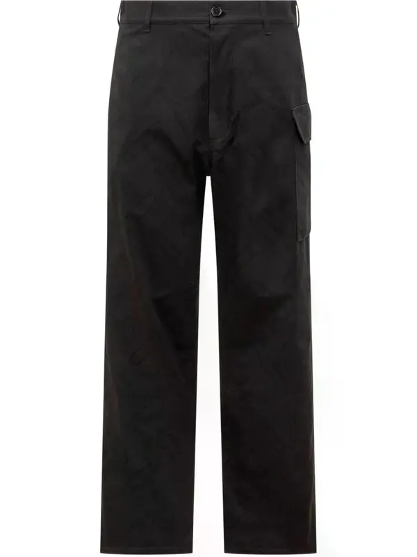 Marni Cotton Cargo Trousers - Black