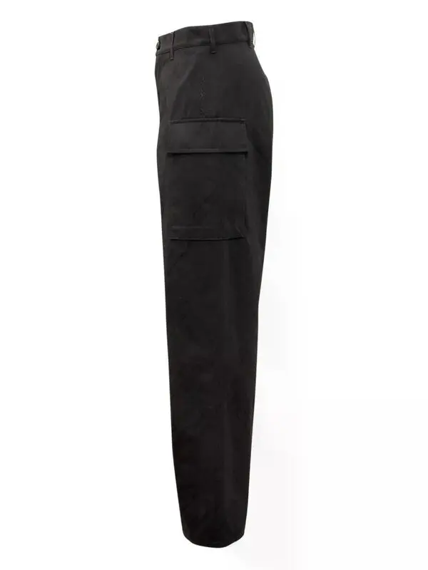 Marni Cotton Cargo Trousers - Black