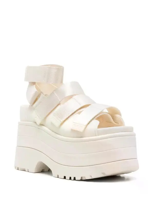 UGG 90mm Goldenrise Platform Sandals - White