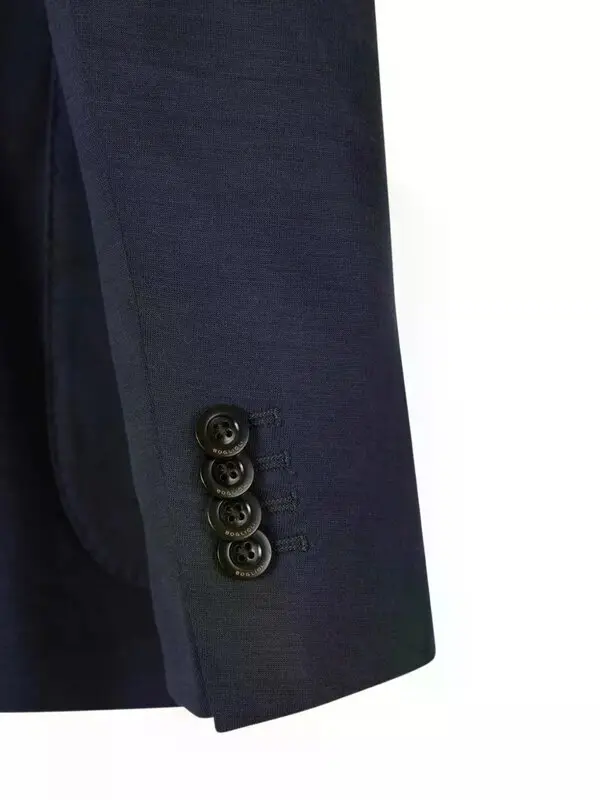 Boglioli Knitted Wool Blazer - Blue