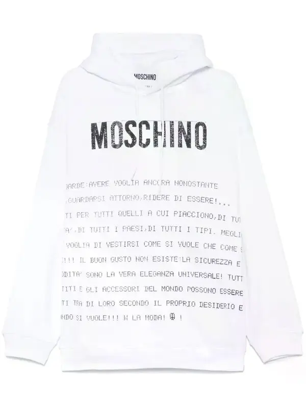 Moschino Text-print Hoodie