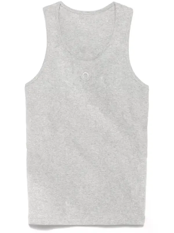 MARINE SERRE Crescent Moon Top - Grey