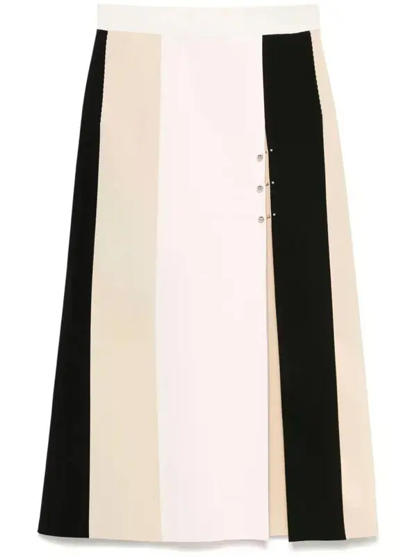 MRZ Panelled Midi Skirt - Neutrals