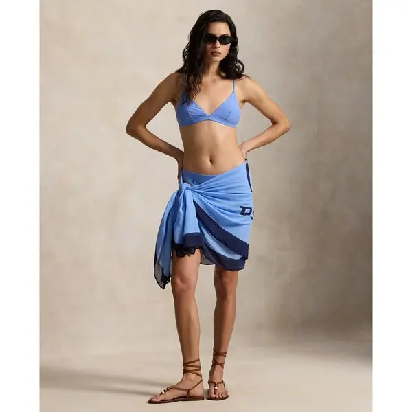 Ralph Lauren Big Pony Scarf Cover-up - Perwinkle