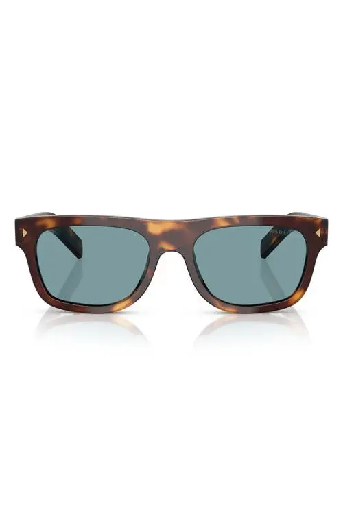 Prada 55mm Polarized Sunglasses - Tortoise