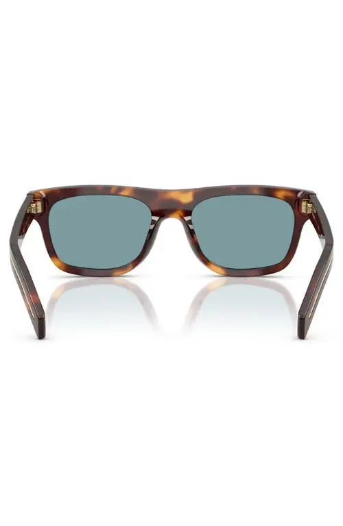 Prada 55mm Polarized Sunglasses - Tortoise