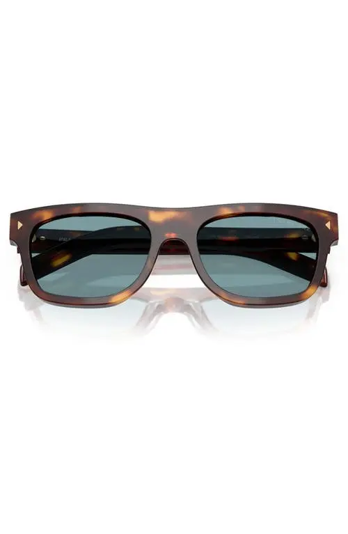 Prada 55mm Polarized Sunglasses - Tortoise