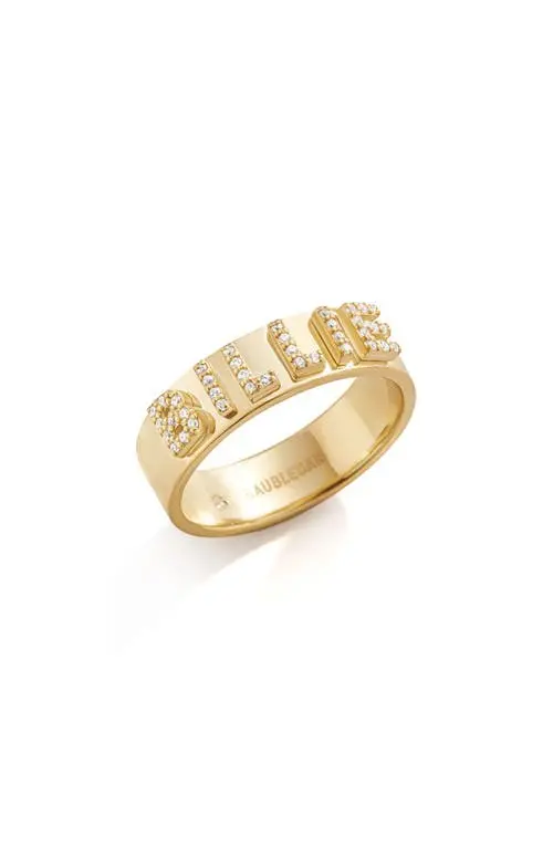 Baublebar Custom Block Ring - Gold