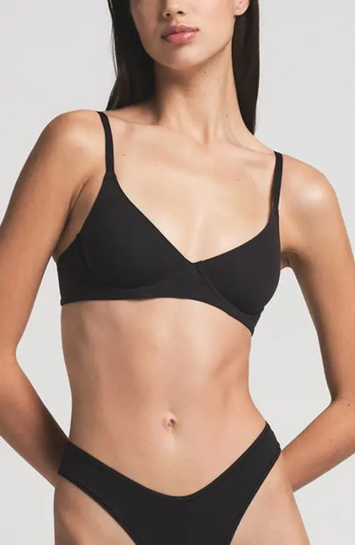 SKIMS Fits Everybody Unlined Demi Bra - Onyx
