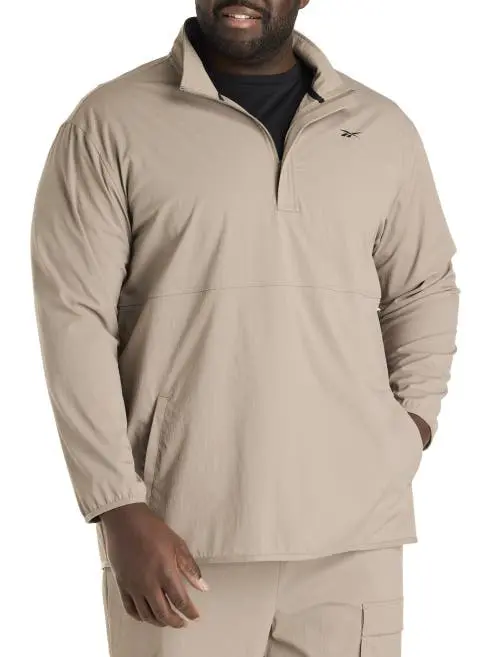REEBOK Big & Tall Performance Track Jacket - Taupe