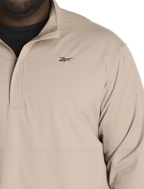 REEBOK Big & Tall Performance Track Jacket - Taupe