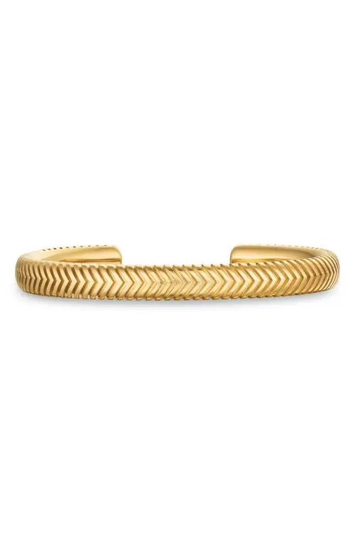 David Yurman Chevron Cuff Bracelet - Gold