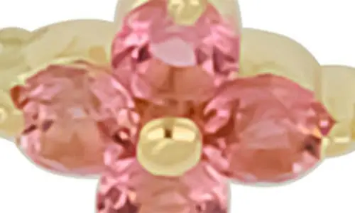 Bony Levy Clover Pink Tourmaline Bracelet