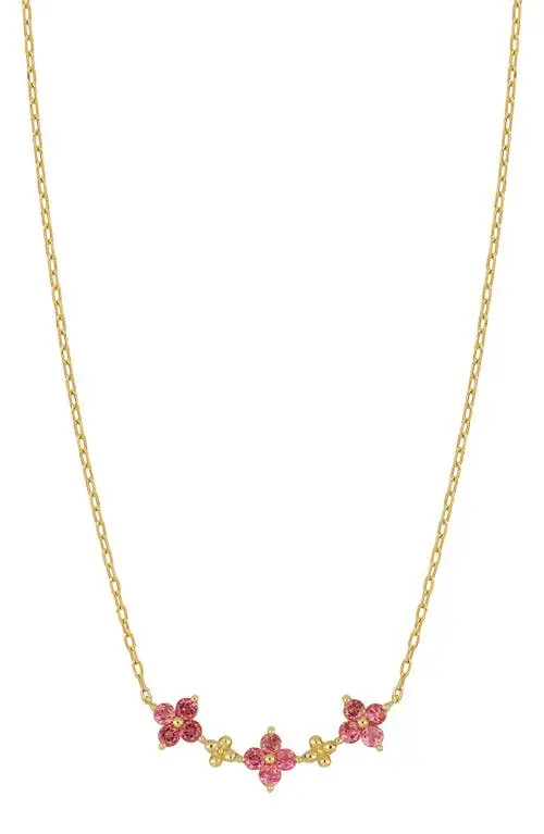 Bony Levy Clover Tourmaline Necklace - 14k Yellow Gold