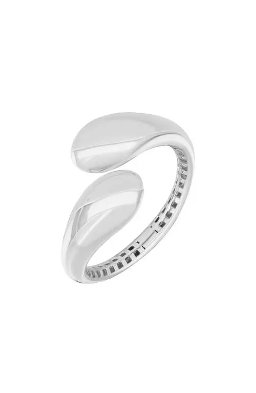Bony Levy 14k Gold Puffy Bypass Ring - 14k White Gold