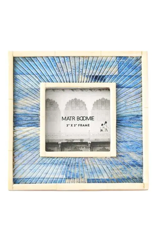 MATR BOOMIE Neela Picture Framecarved Bone - Blue - 3x3