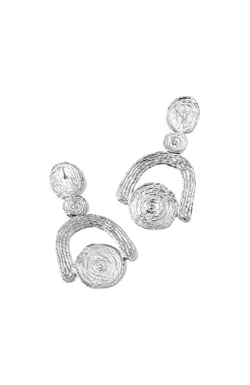 COG Frida Sterling Dangle Earrings - Silver