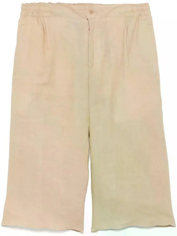 Kiton Linen Shorts - Neutrals