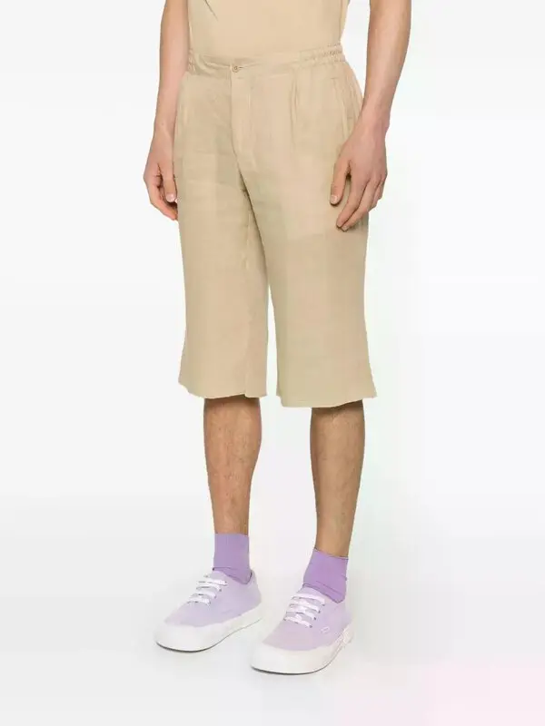 Kiton Linen Shorts - Neutrals