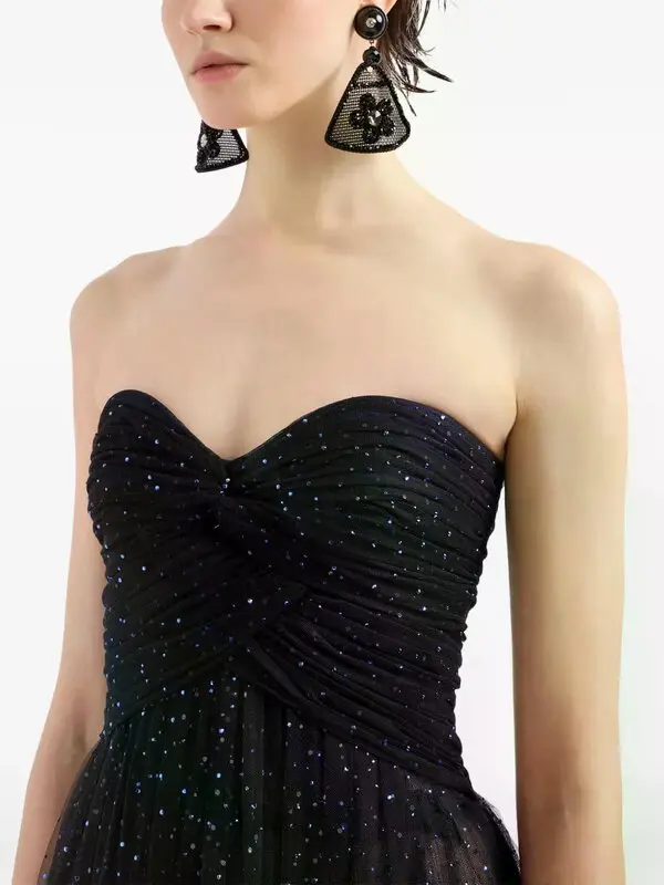 Giorgio Armani Sequin-embellished Strapless Dress