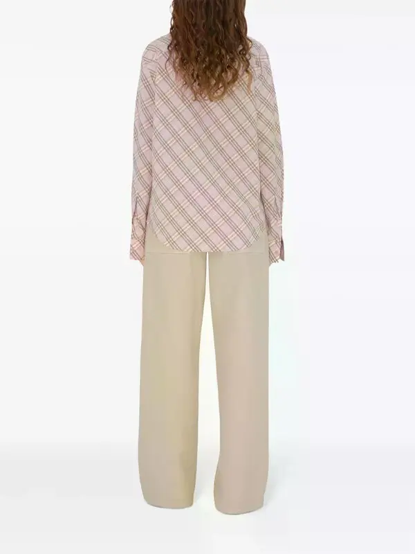 Burberry Check Cotton Shirt - Pink