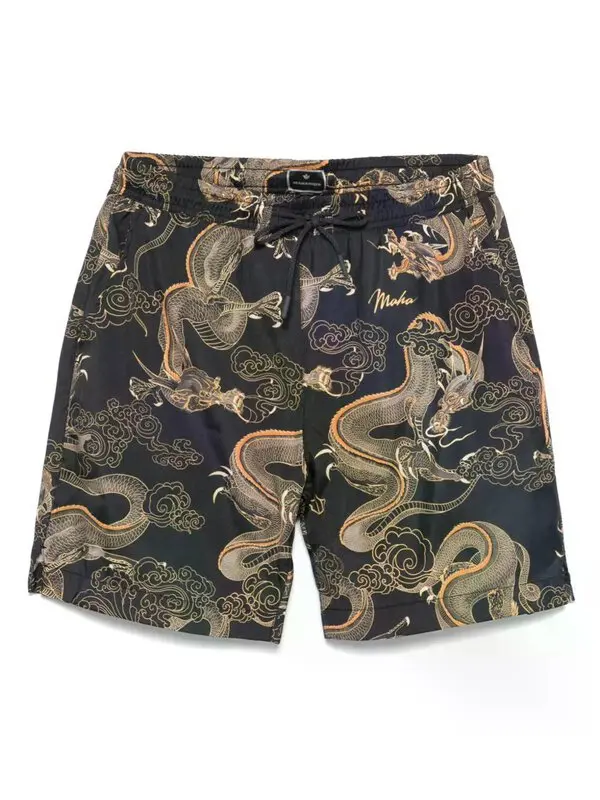 MAHARISHI Dragon Swim Shorts - Black