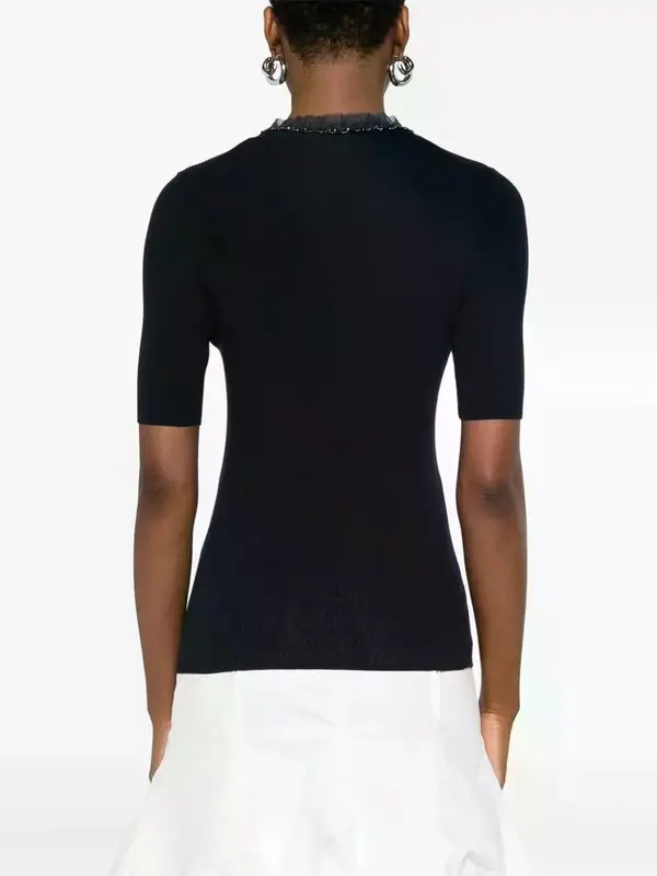 P.a.r.o.s.h Ribbed T-shirt - Blue