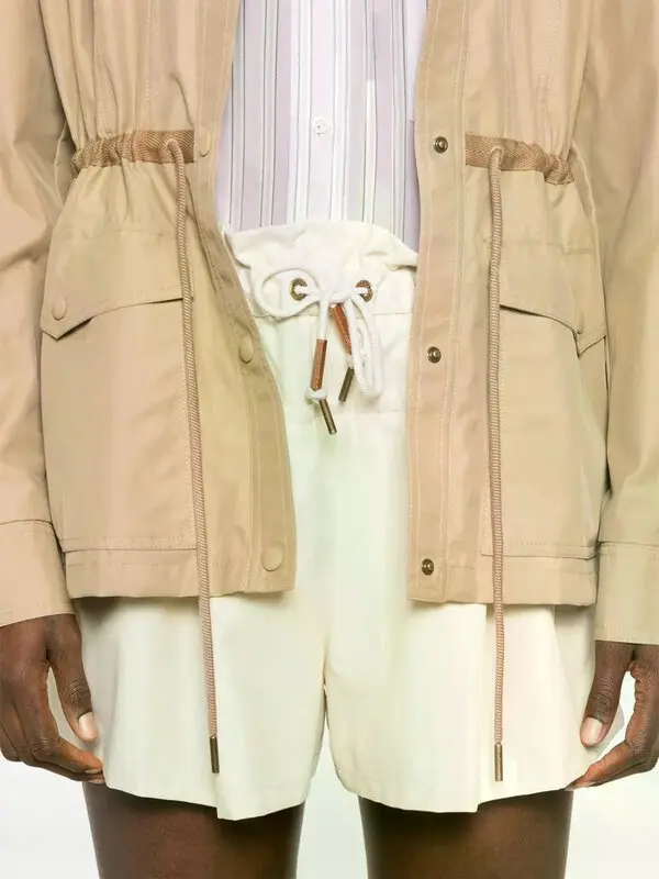 Moncler Drawstring-waist Shorts - Neutrals