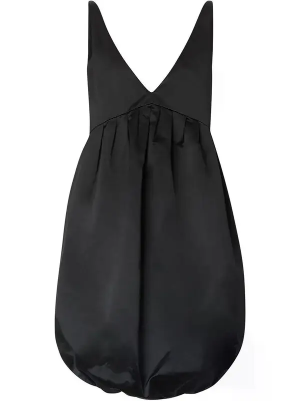 Burberry Duchess Satin Bubble Hem Dress