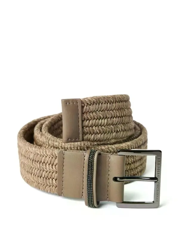 Brunello Cucinelli Leather Belt - Neutrals
