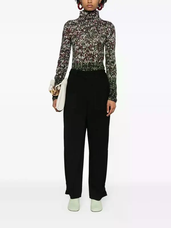 Loewe Knit-print Long-sleeve Top