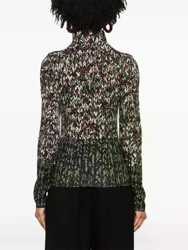 Loewe Knit-print Long-sleeve Top