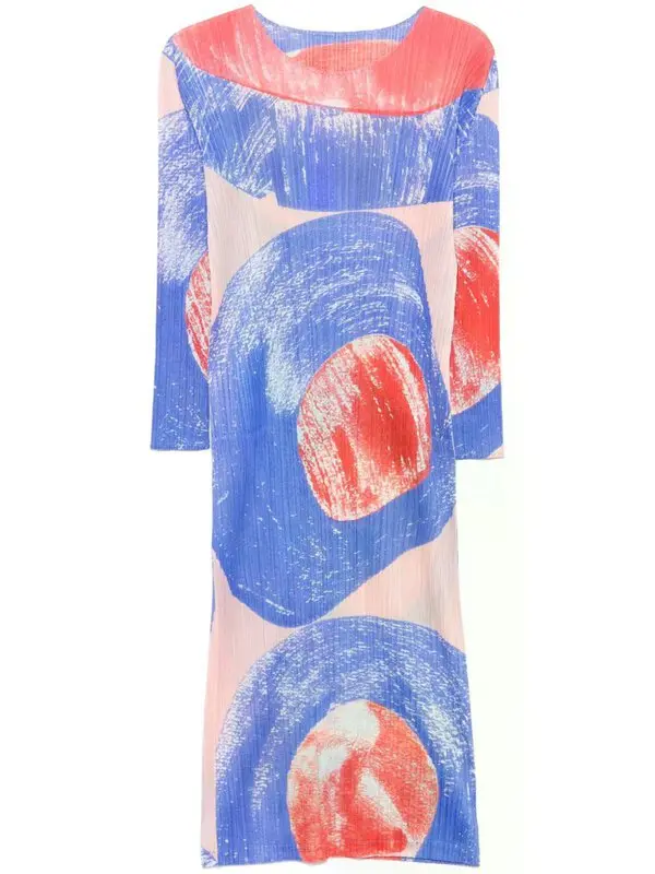 Issey Miyake Backlight Midi Dress - Blue