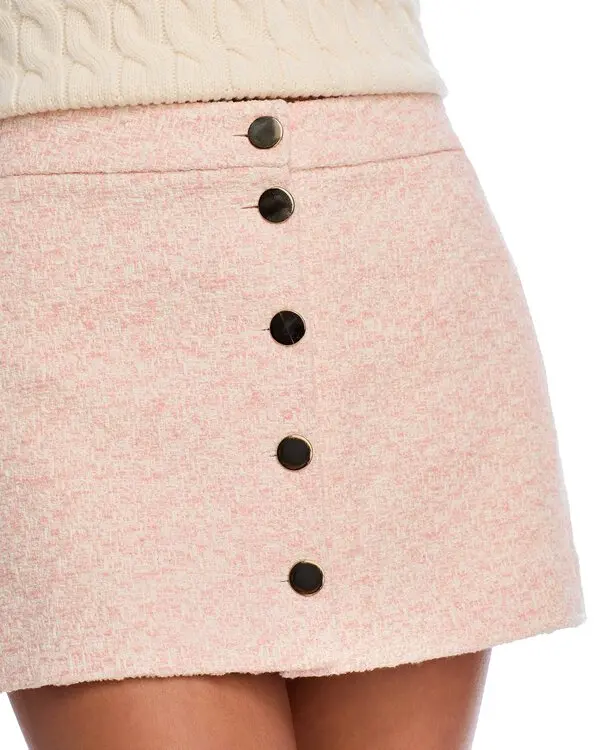 FRAME Tweed Mini Skirt