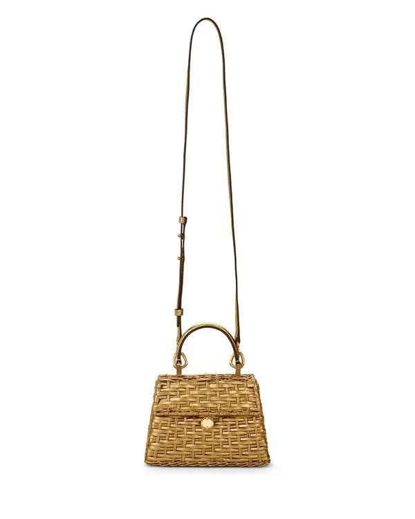 Cult Gaia Nano Sybil Crossbody - Brushed Brass