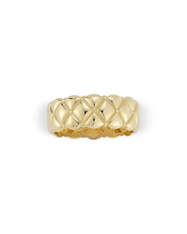Bloomingdale'S 14k Yellow Quilted Band Ring - Gold