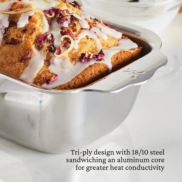 HESTAN Ovenbond 9 X 5 Tri-ply Clad Steel 1lbs. Loaf Pan