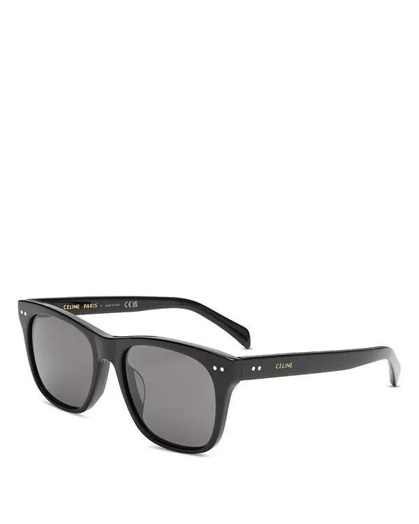 Celine Square Sunglasses - Black/smoke
