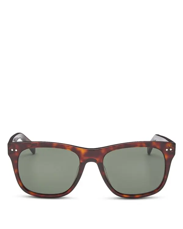 Celine Square Sunglasses - Dark Havana/green