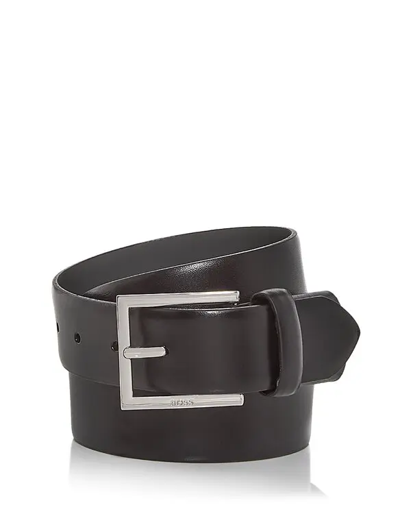 BOSS Dressletic Leather Belt - Black